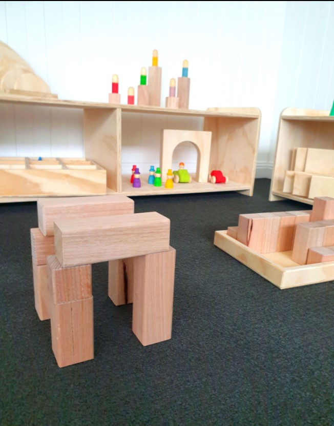 Wooden Building Blocks 25 Piece Kit Small