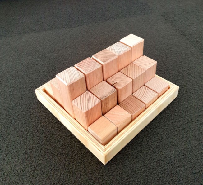 Wooden Building Blocks 25 Piece Kit Small