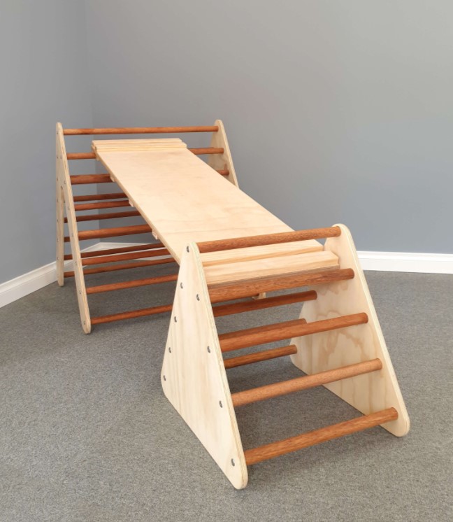 Wooden Climbing Ramp/Slide