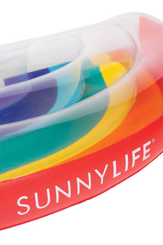 Sunny Life Luxe Lie-On Inflatable Rainbow